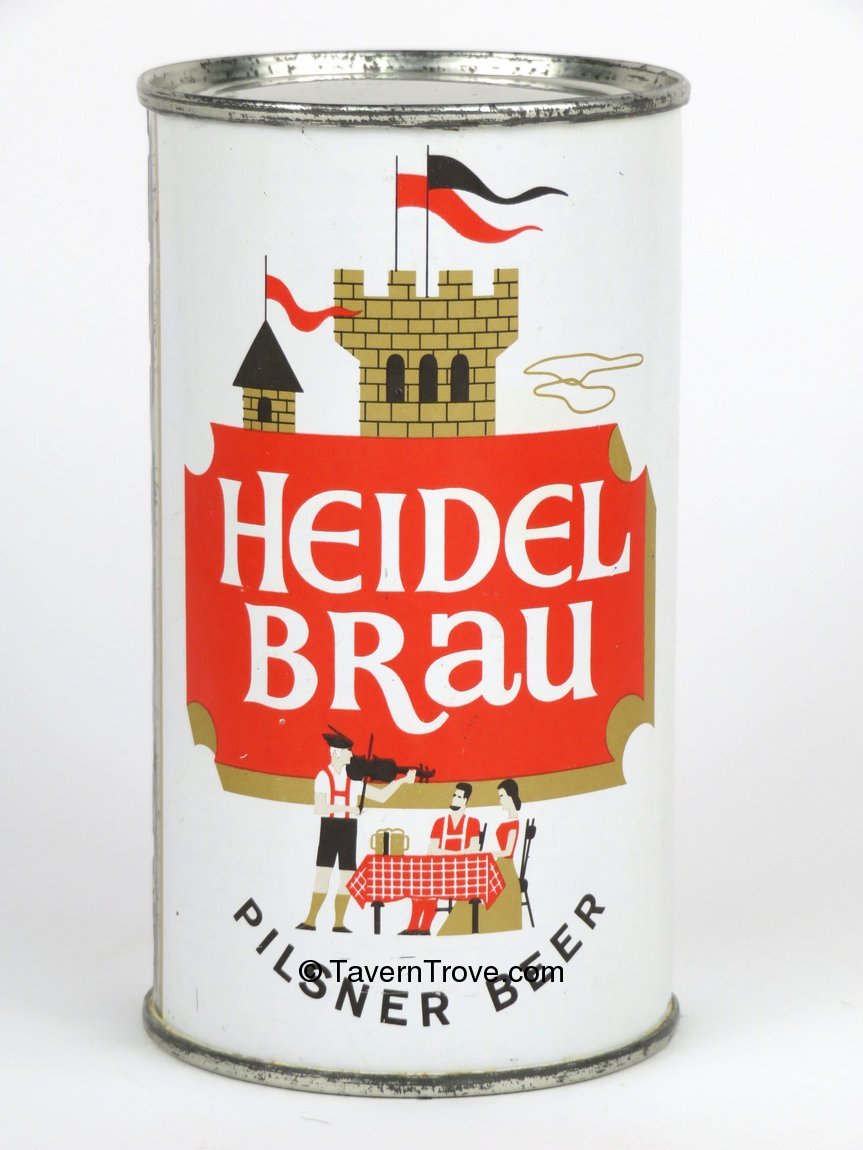 Item #59761 1960 Heidel Brau Pilsner Beer Flat Top Can 81-05