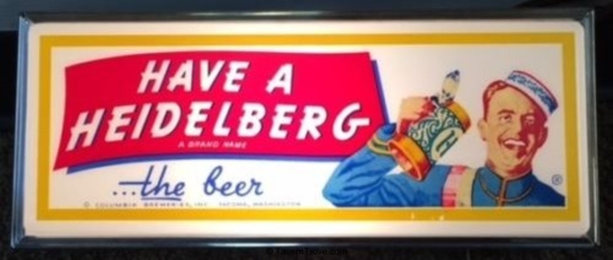 Item #7069 1955 Heidelberg Beer Sign
