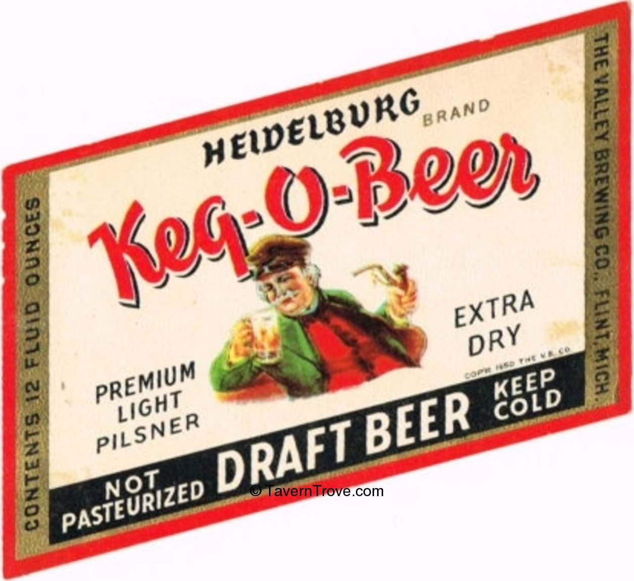 Item #72475 1950 Heidelberg Keg-O-Beer Label CS56-16V