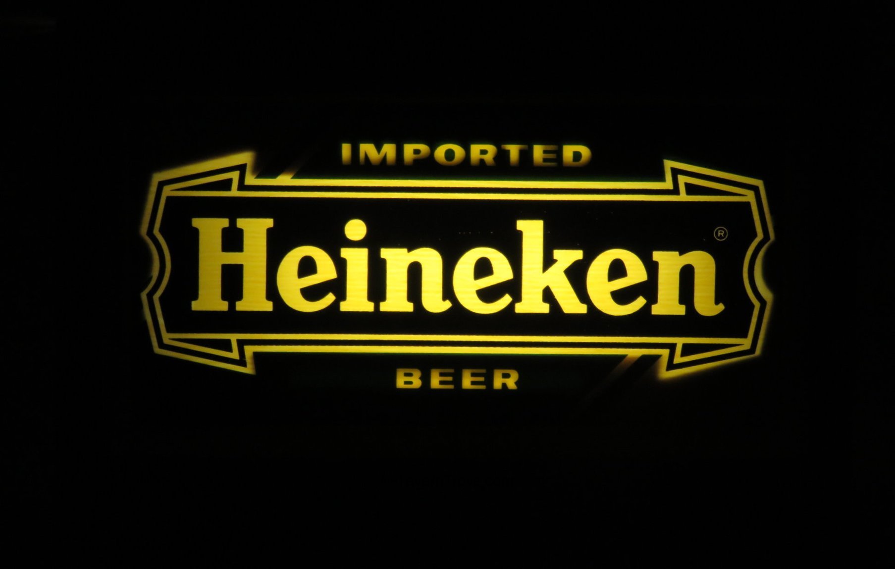Item #95356 1979 Heineken Beer Lighted Plastic Sign