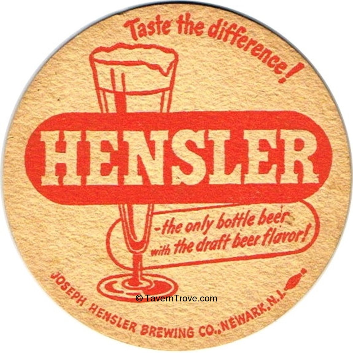 Item #79024 1954 Hensler Beer Coaster NJ-HEN-15