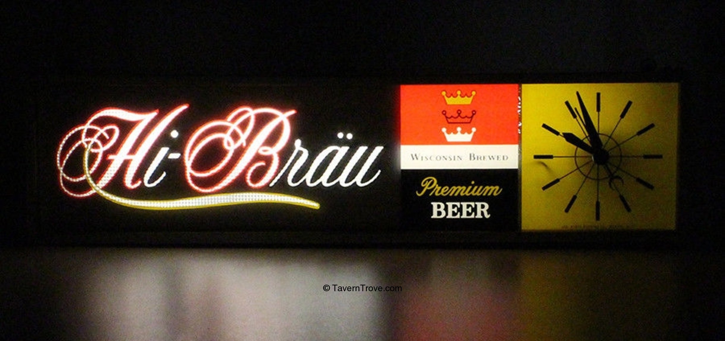Item #9175 1965 Hi-Brau Beer Sign
