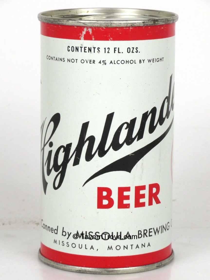 Item #59863 1950 Highlander Beer Flat Top Can 82-10