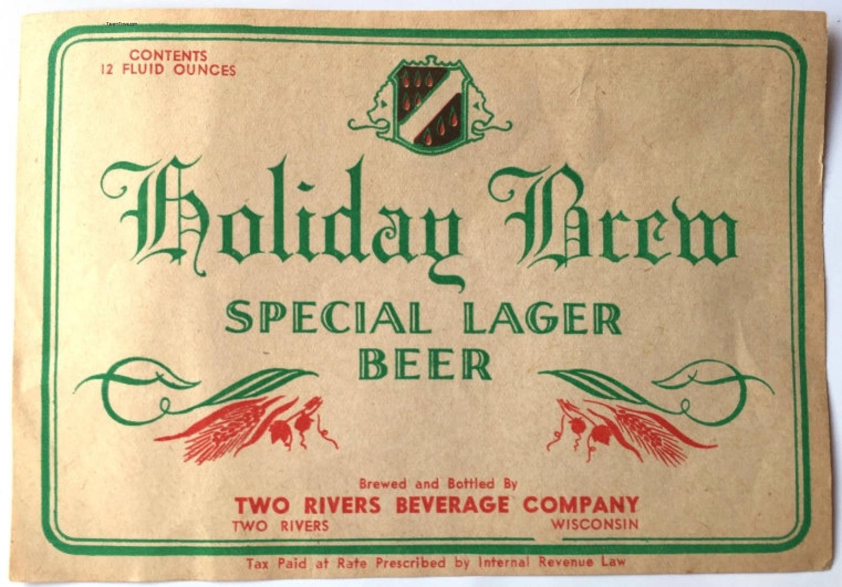 Item #11040 1933 Holiday Brew Special Lager Beer Label WI498-23
