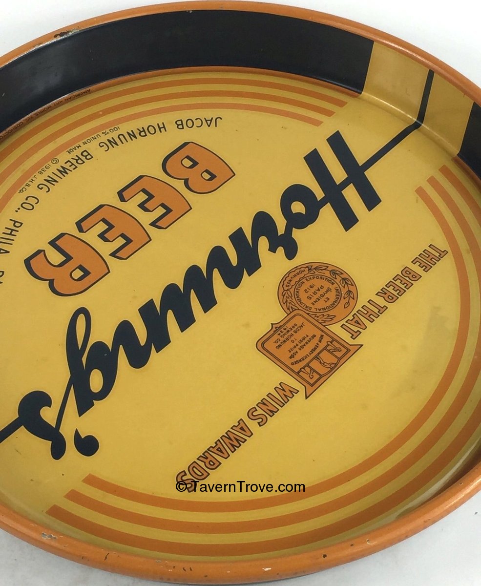 Item #88041 1939 Hornung Beer Serving Tray