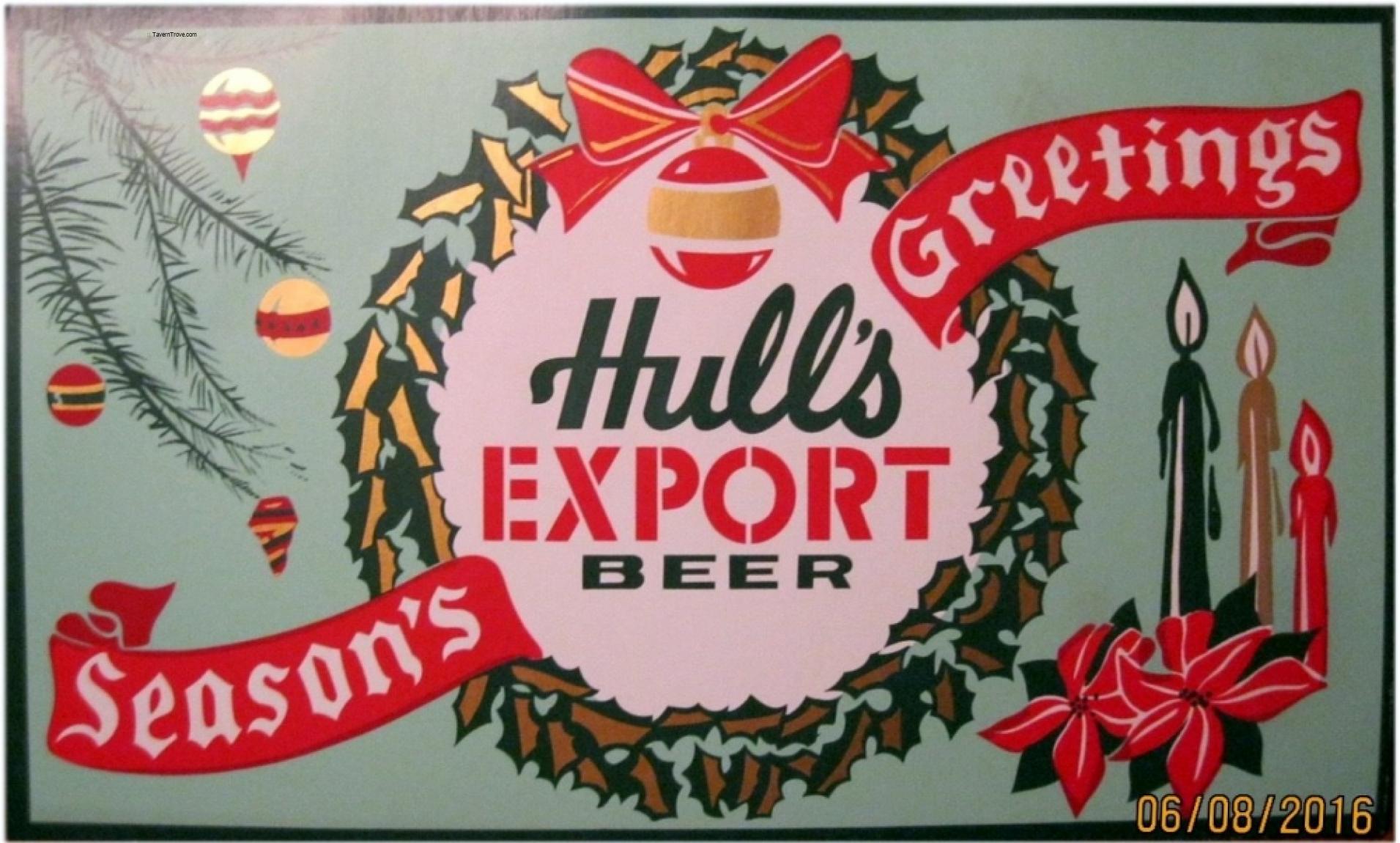 Item #87302 1970 Hull's Export Beer Sign