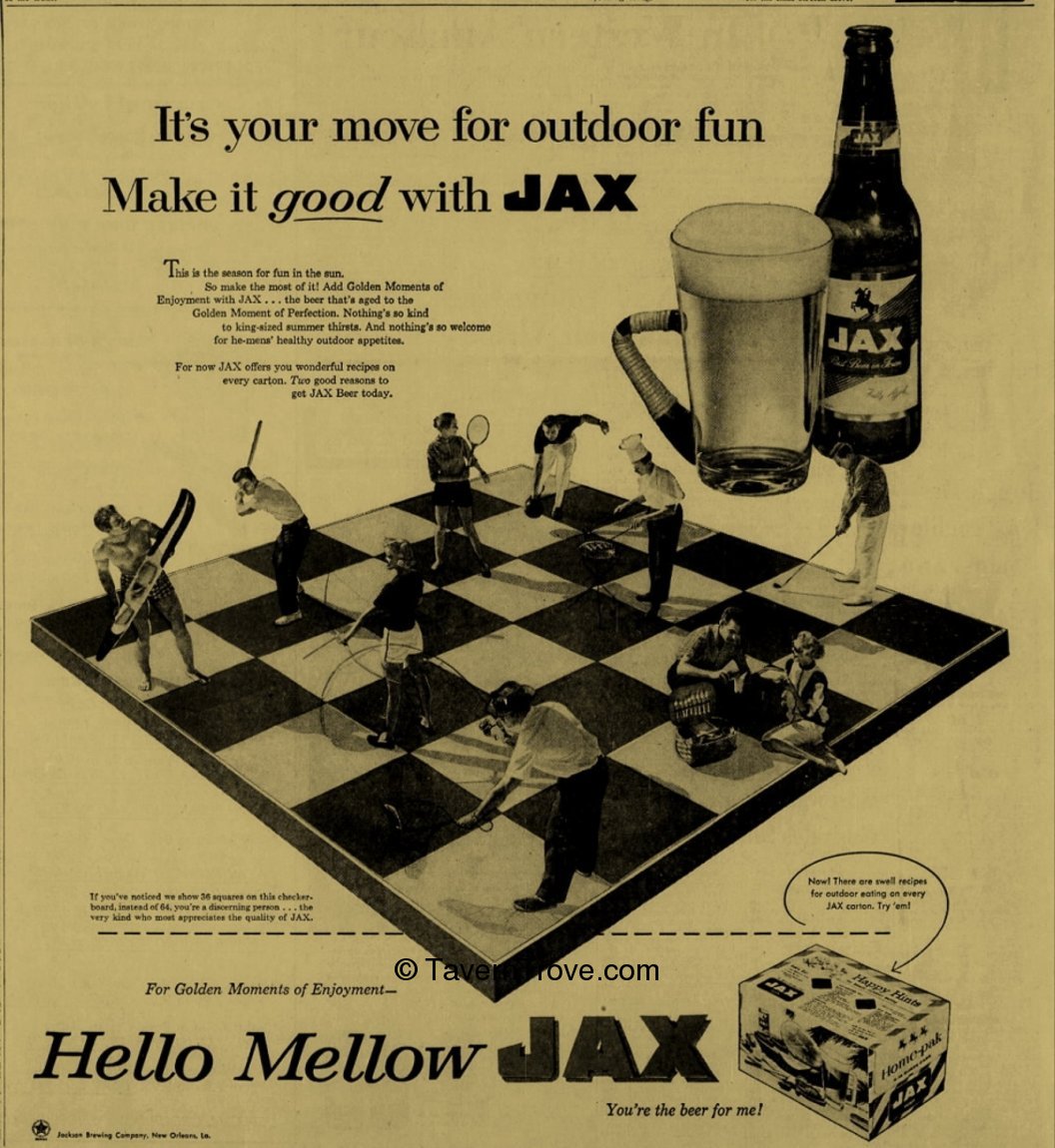 Item #46410 1957 Jax Beer Paper Ad