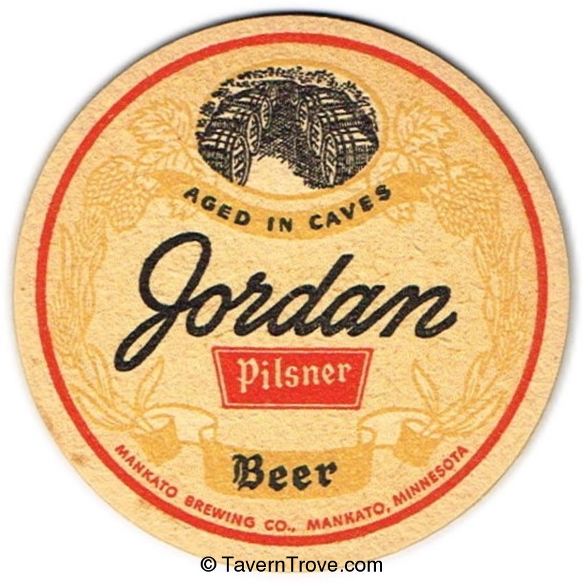 Item #60648 1950 Jordan Pilsner Beer Coaster MN-MAN-3