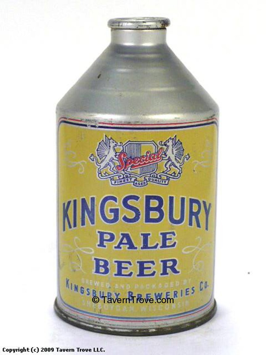 Item #49659 1948 Kingsbury Pale Beer Crowntainer 196-09b