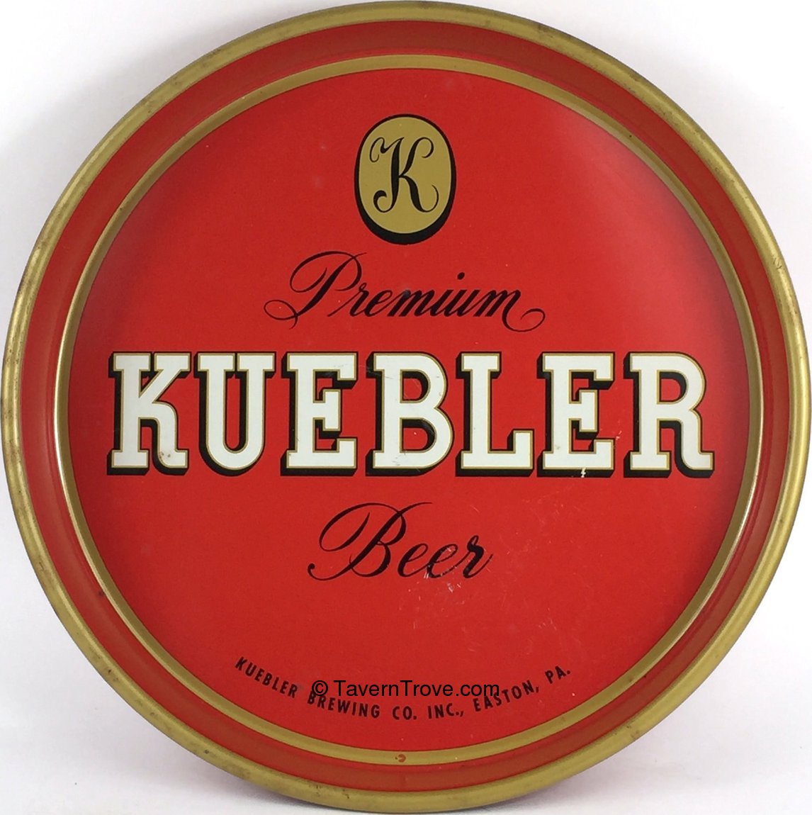 Item #28769 1951 Kuebler Premium Beer Serving Tray