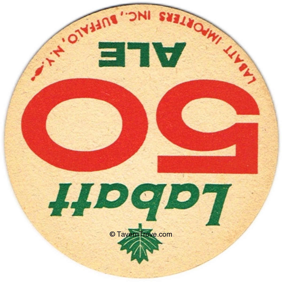 Item #29217 1969 Labatt 50 Ale Coaster ON-LABA-0003A
