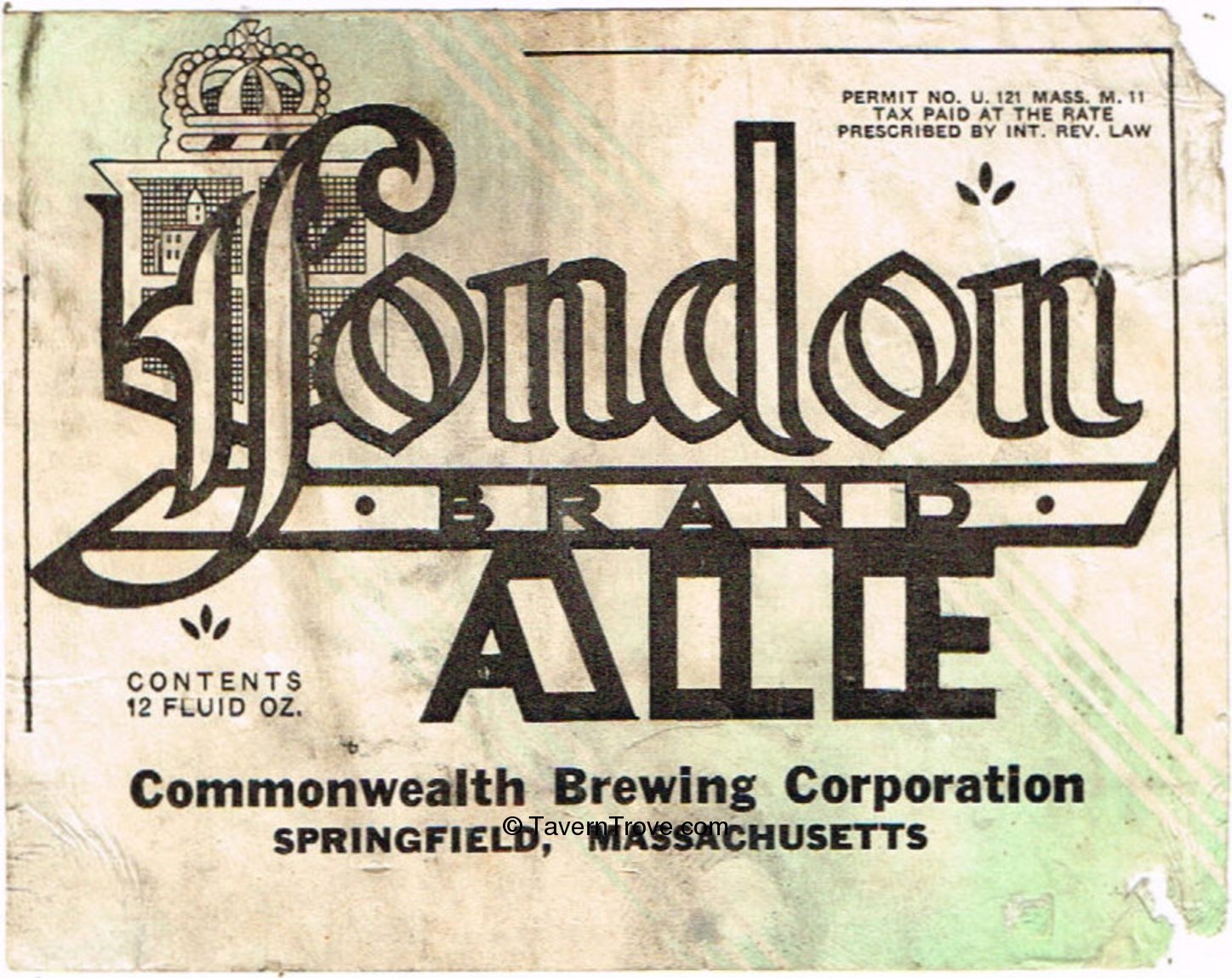 Item #45727 1933 London Ale Label ES67-13