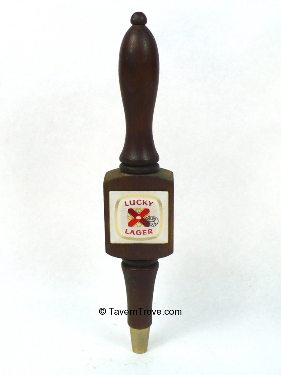 Item #89017 1962 Lucky Lager Beer Tall Tap Handle