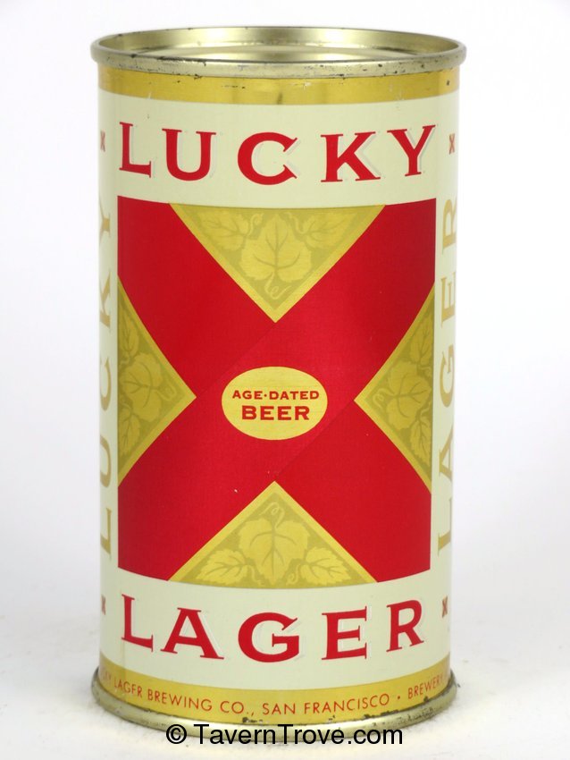 Item #17054 1958 Lucky Lager Beer Flat Top Can 93-19.3