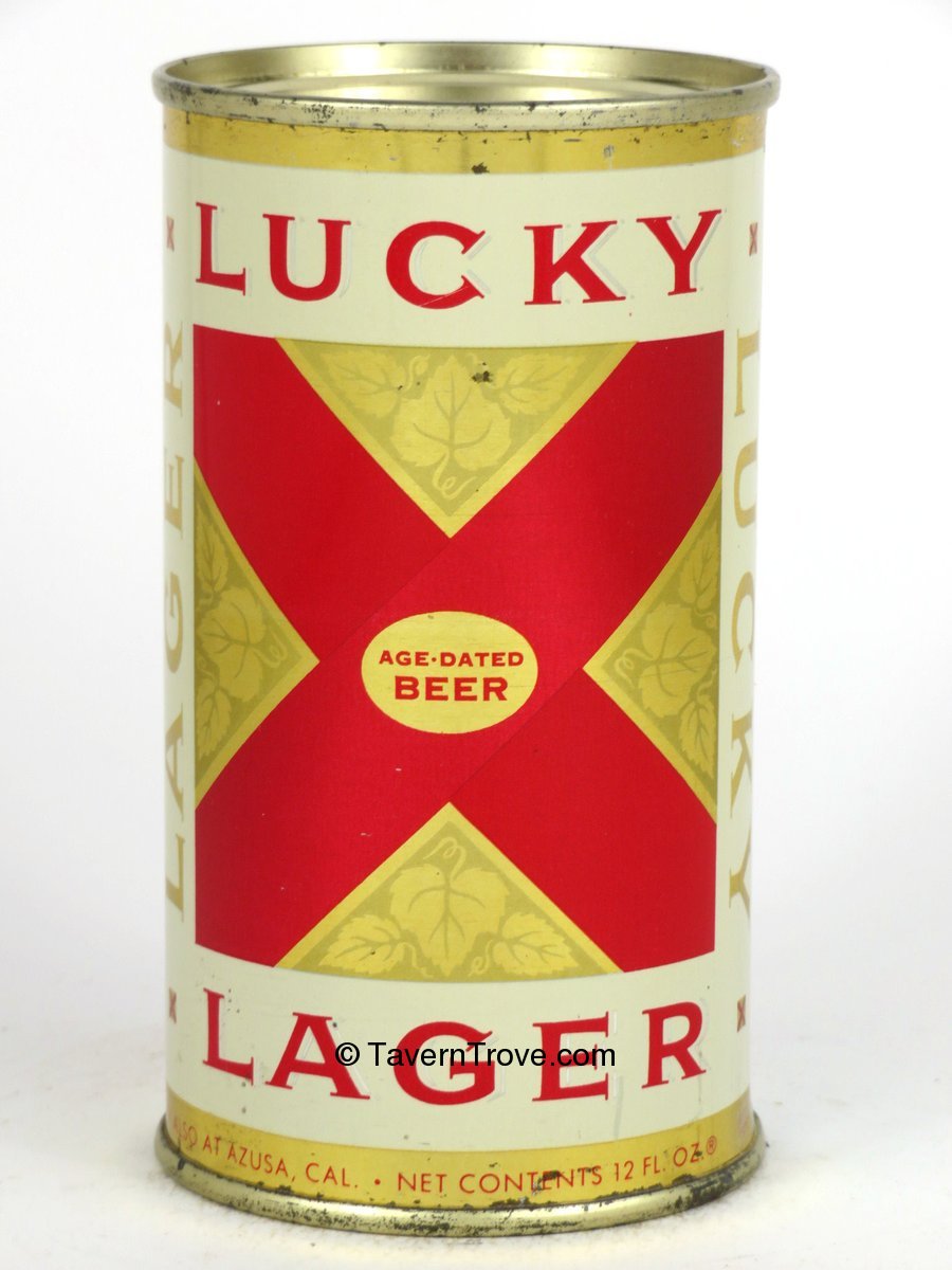 Item #17054 1958 Lucky Lager Beer Flat Top Can 93-19.2