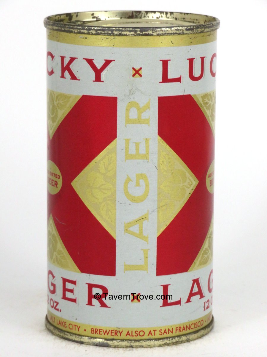 Item #34179 1960 Lucky Lager Beer Flat Top Can 93-29a.1