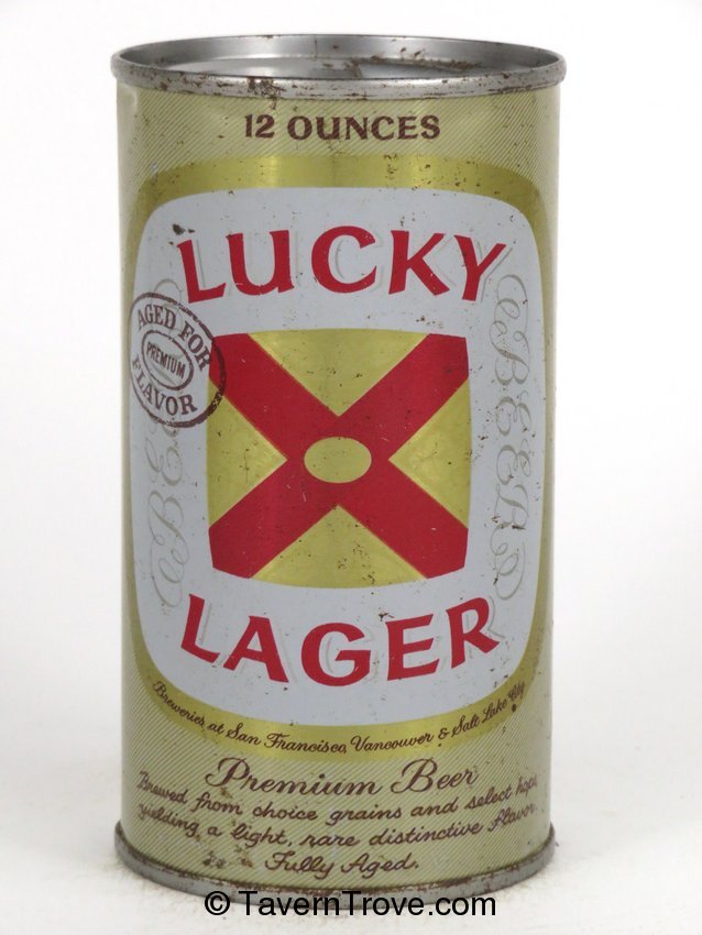 Item #34180 1969 Lucky Lager Beer Flat Top Can 93-26