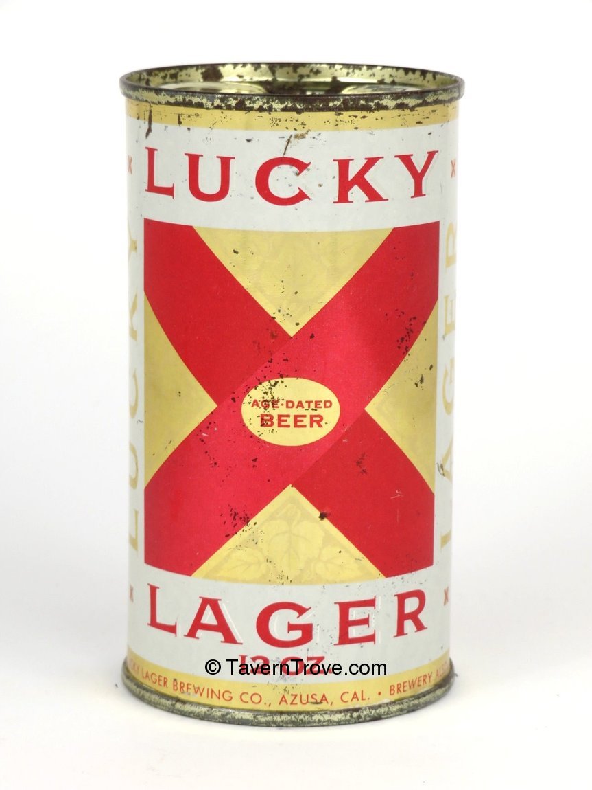 Item #36316 1960 Lucky Lager Beer Flat Top Can 92-30.1