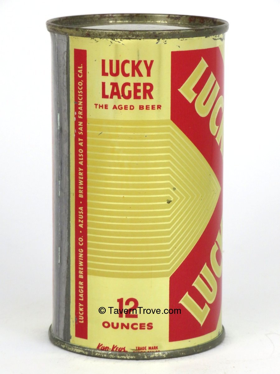 Item #44893 1955 Lucky Lager Beer Flat Top Can 92-27