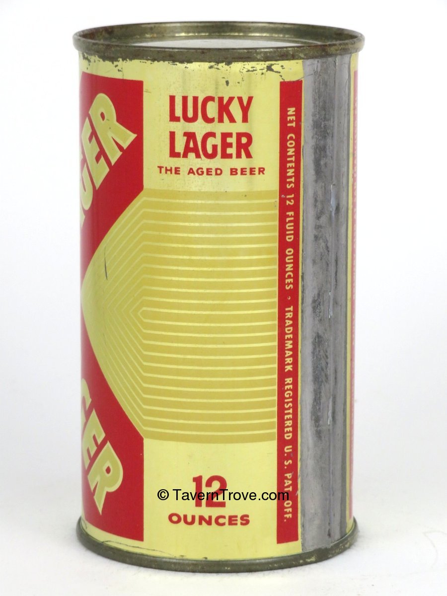 Item #44893 1955 Lucky Lager Beer Flat Top Can 92-27