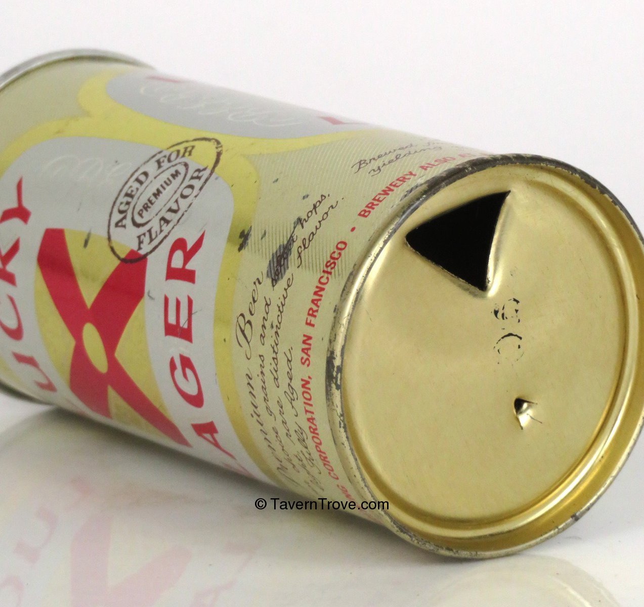 Item #4850 1962 Lucky Lager Beer 7 to 8oz Can 241-40