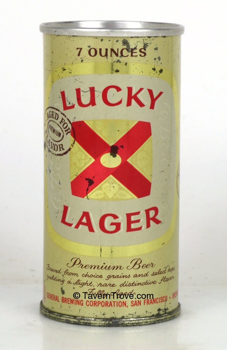 Item #4853 1962 Lucky Lager Beer 7 to 8oz Can 241-35