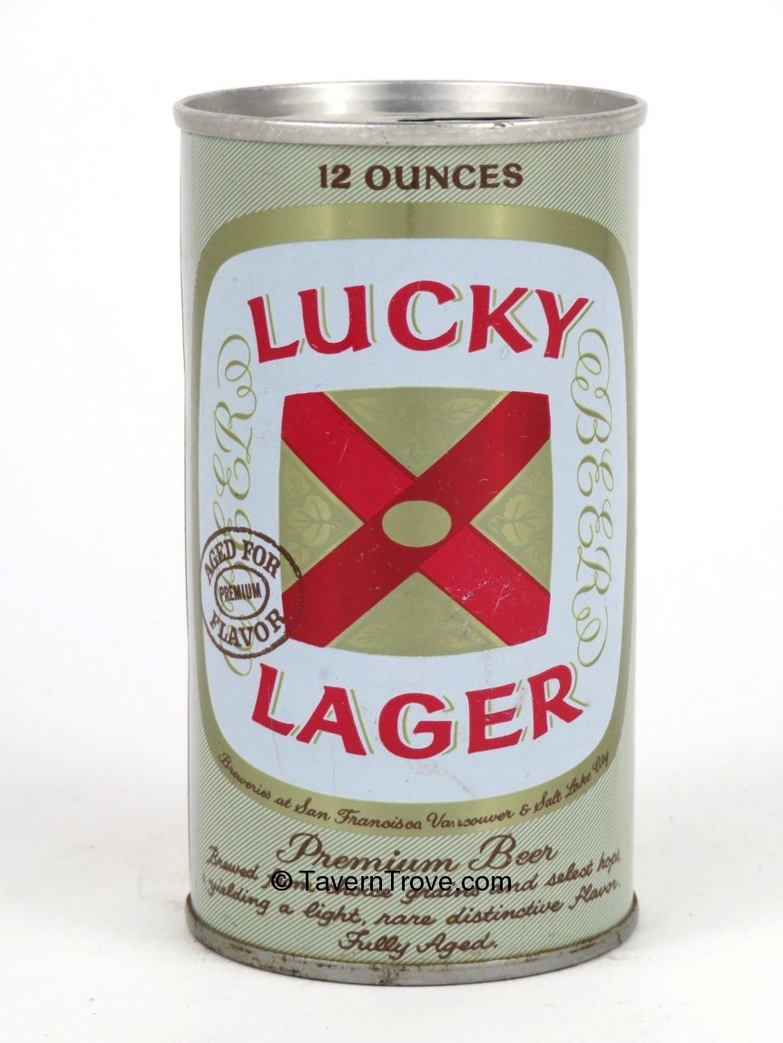 Item #93898 1969 Lucky Lager Beer Tab Top Can T89-14.2