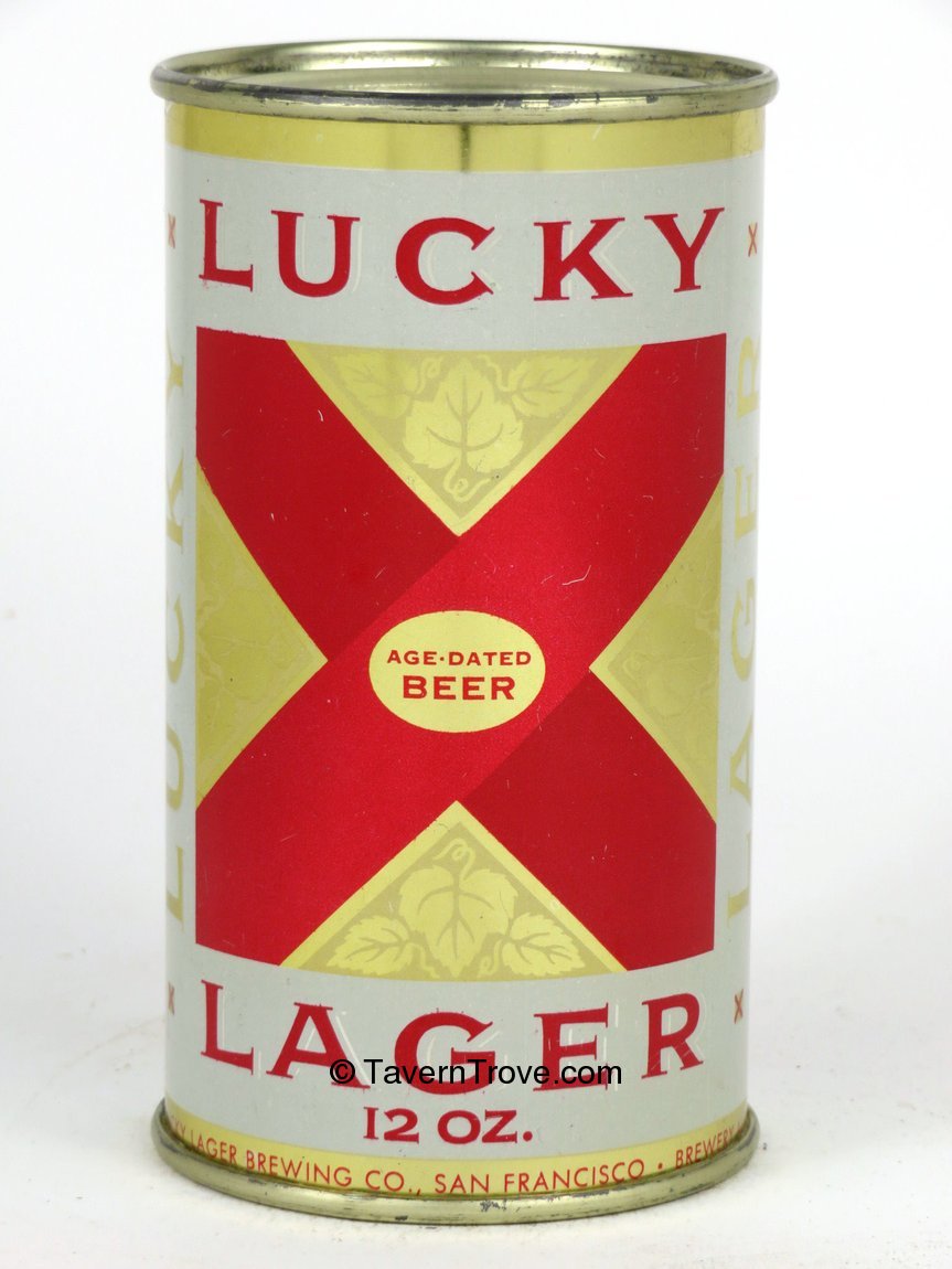 Item #94505 1962 Lucky Lager Beer (non-metallic) Flat Top Can 93-22.2