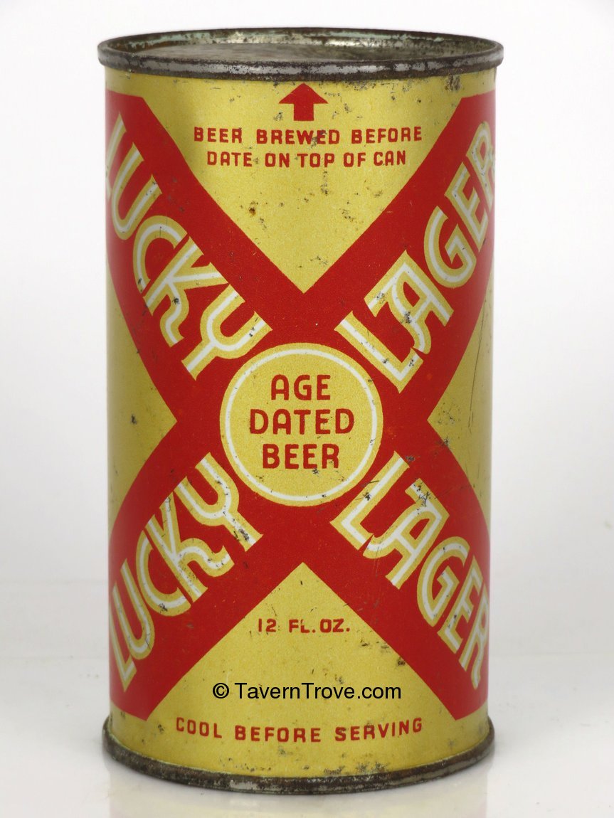 Item #94918 1936 Lucky Lager Beer Flat Top Can OI-508