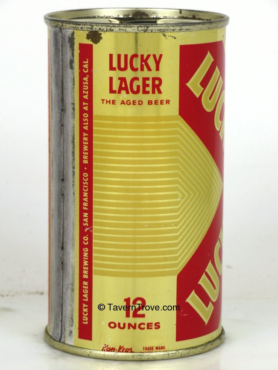 Item #95283 1956 Lucky Lager Beer Flat Top Can 93-18.3