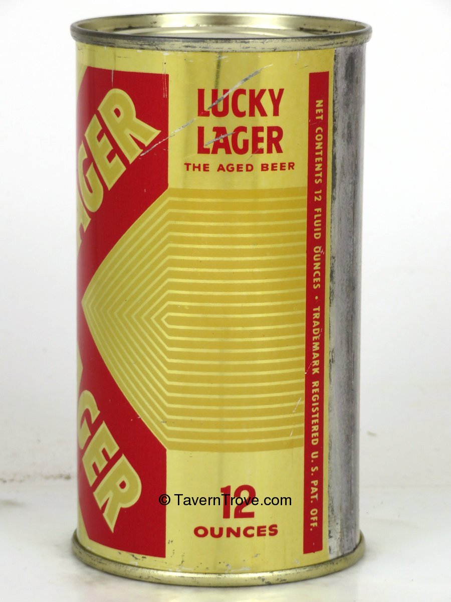 Item #95283 1956 Lucky Lager Beer Flat Top Can 93-18.3