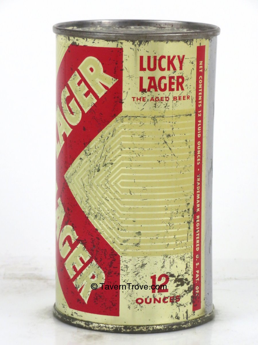 Item #96129 1956 Lucky Lager Beer Flat Top Can 93-18.2