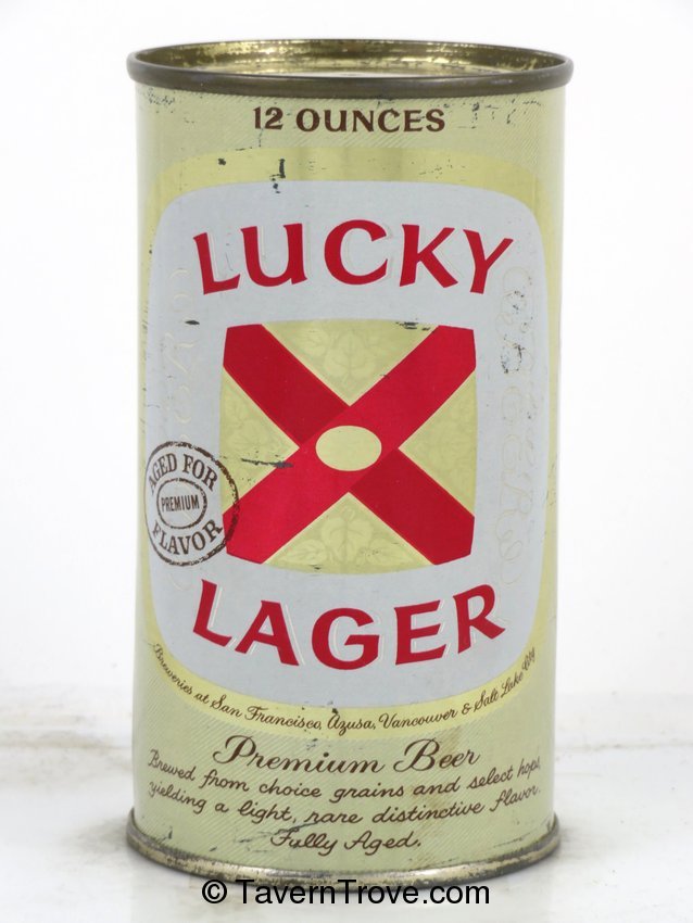 Item #96130 1963 Lucky Lager Beer Flat Top Can 92-35