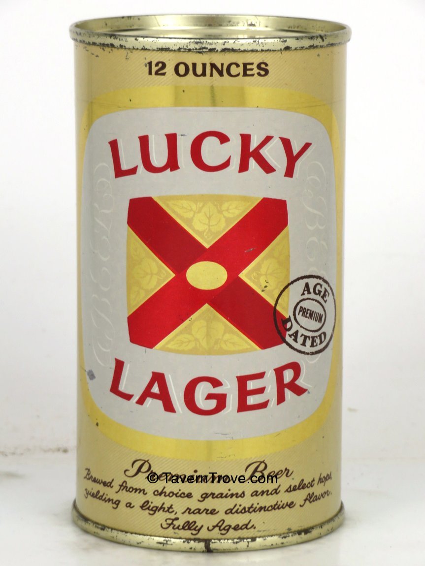 Item #94503 1960 Lucky Lager Premium Beer Flat Top Can 92-26.2