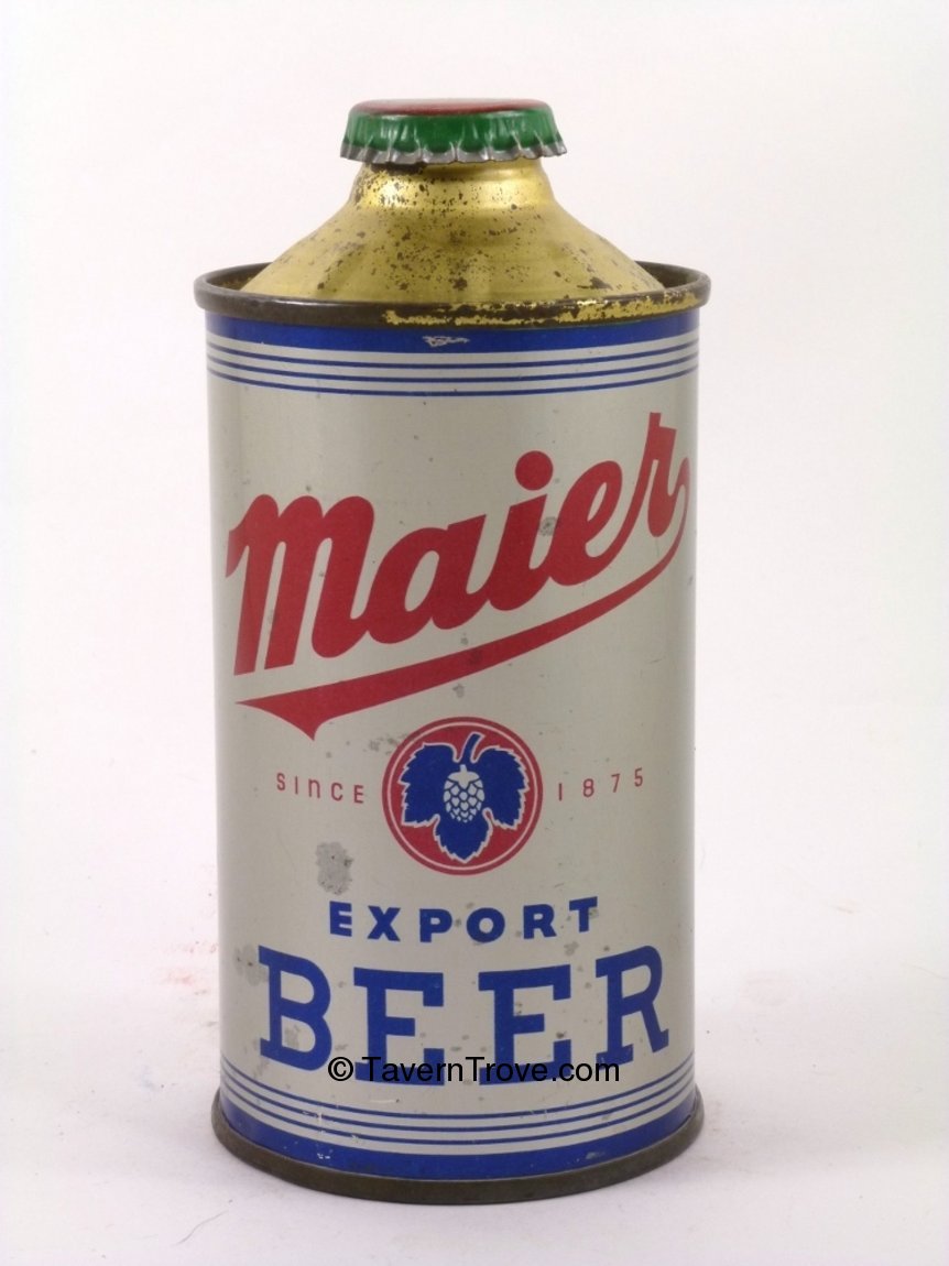 Item #78355 1937 Maier Export Beer Cone Top Can 173-06