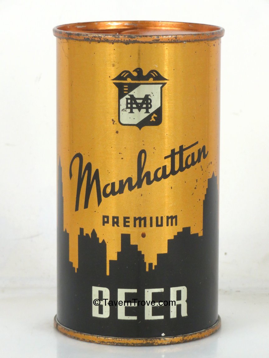 Item #29716 1936 Manhattan Premium Beer Flat Top Can OI-517