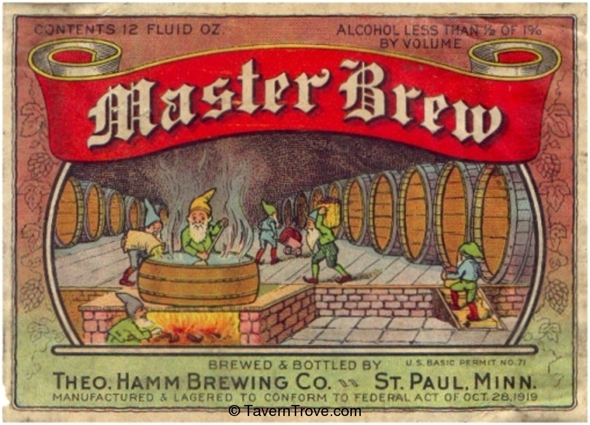 Item #68755 1920 Master Brew Label CS98-16