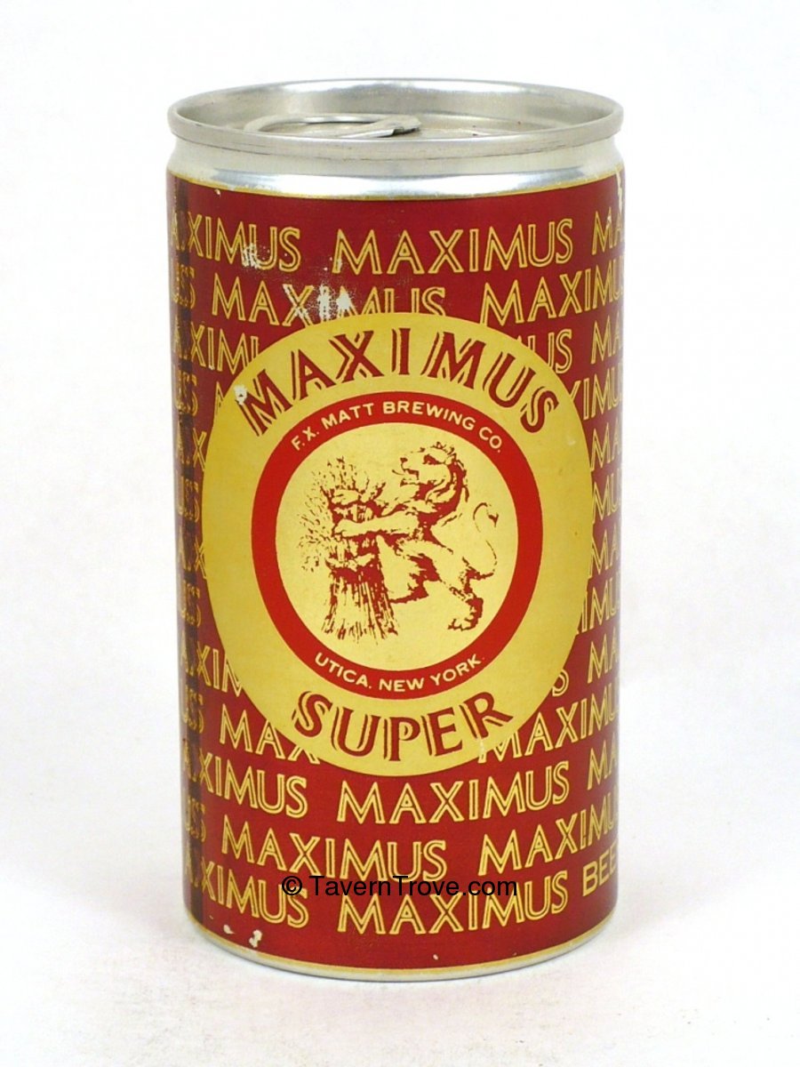 Item #1329 1975 Maximus Super Beer (test) Tab Top Can T132-21V