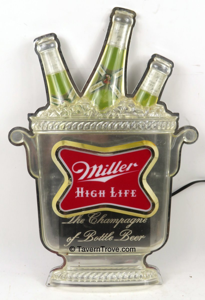 Item #95776 1962 Miller High Life Beer "Champagne" Illuminated Sign Sign