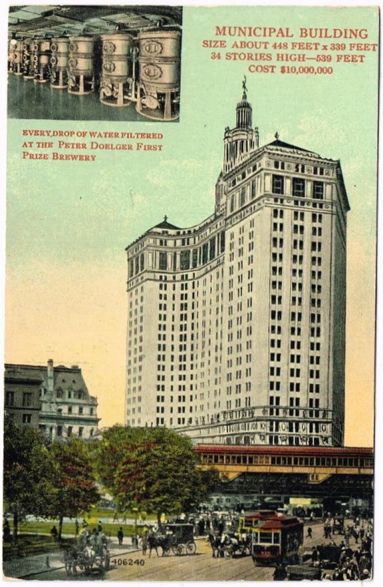 Item #104172 1914 Peter Doelger Brewery Municipal Building/Water ...