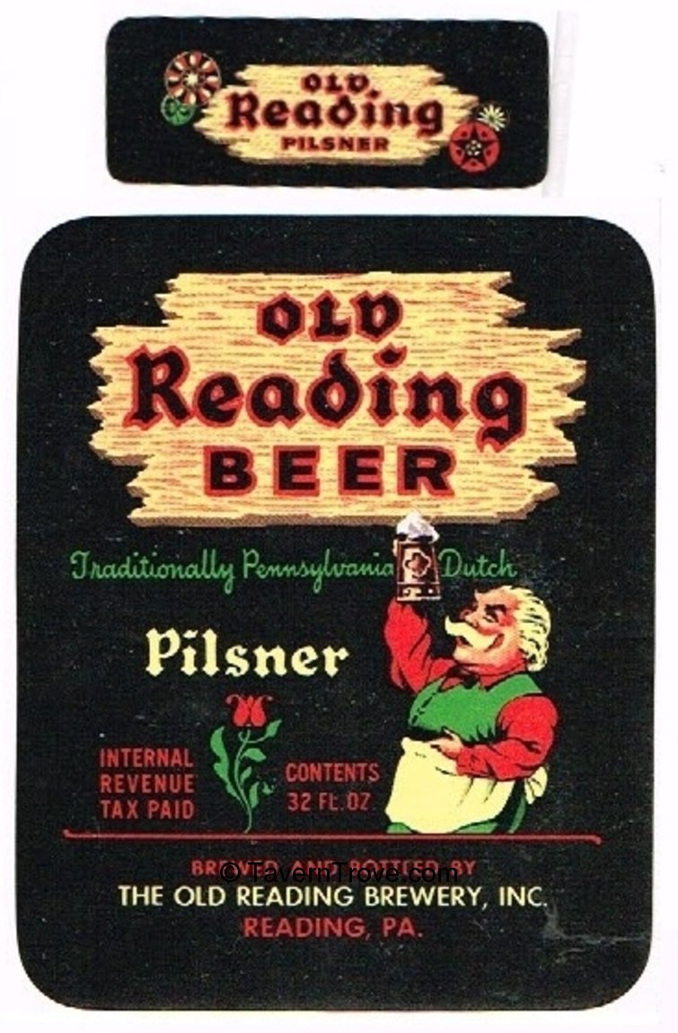 Item #65510 1942 Old Reading Pilsner Beer Label PA106-18