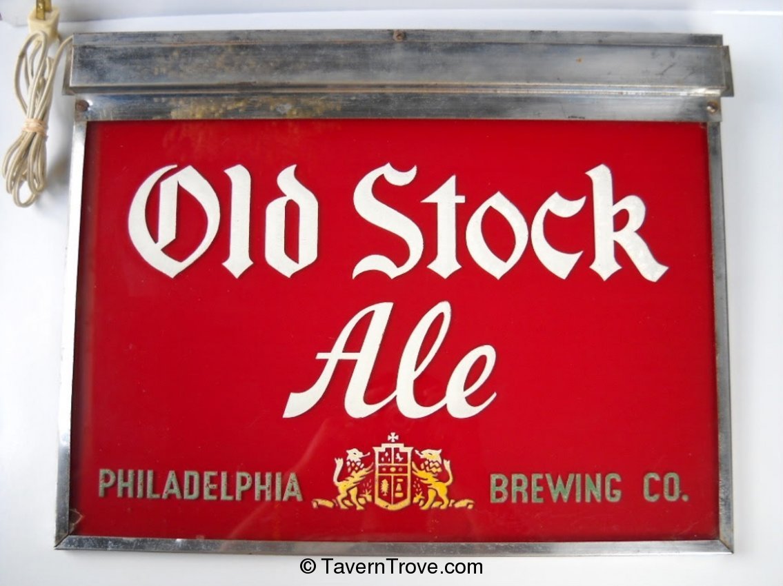 Item #55267 1940 Old Stock Ale Illuminated Indoor Sign