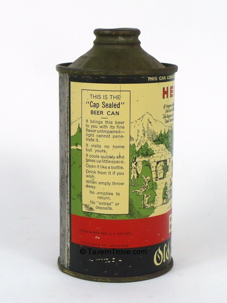 Item #89366 1936 Rare Old Style Lager Beer Cone Top Can 177-14