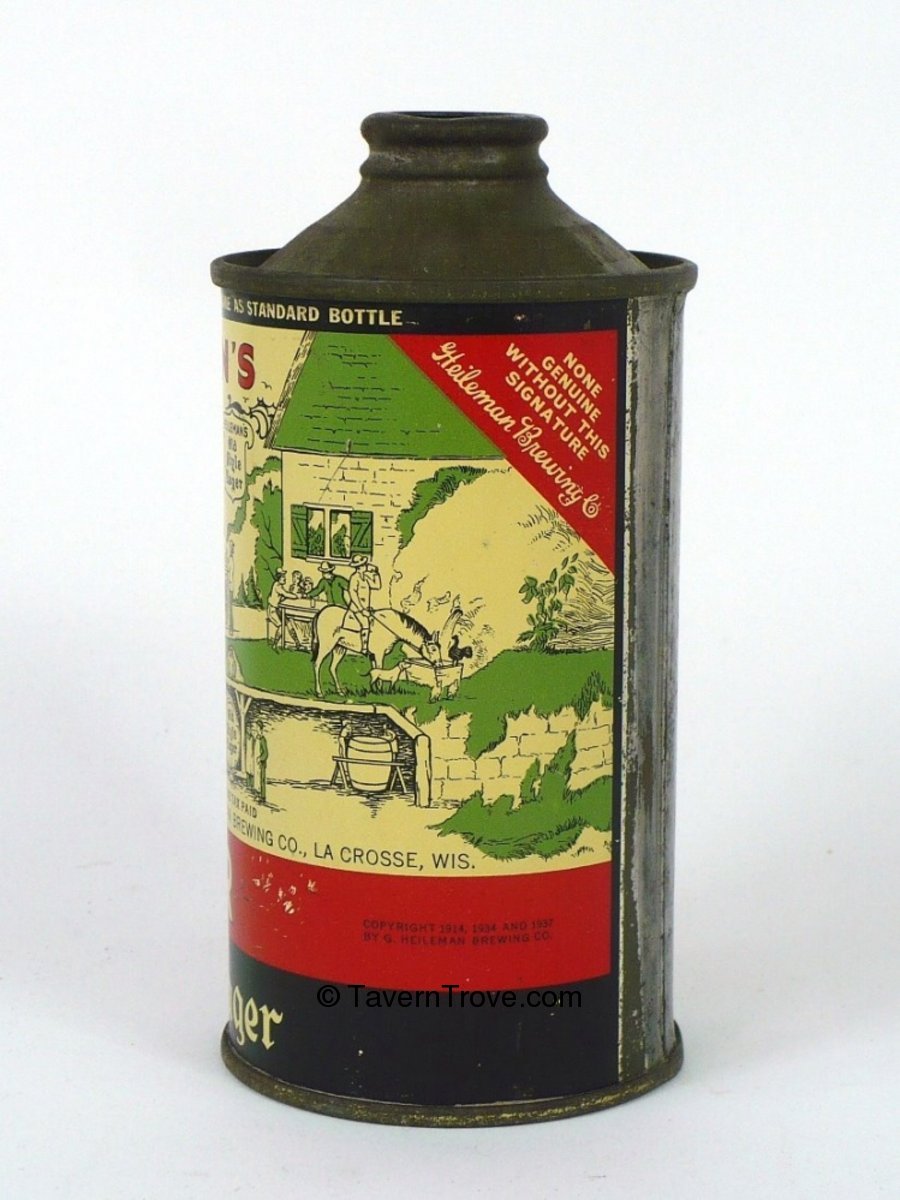Item #89366 1936 Rare Old Style Lager Beer Cone Top Can 177-14