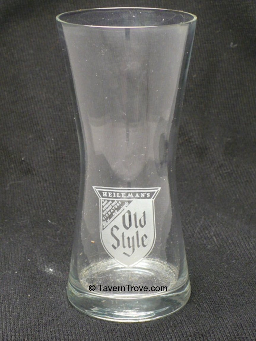 Item 61467 1950 Old Style Lager Beer Etched Glass