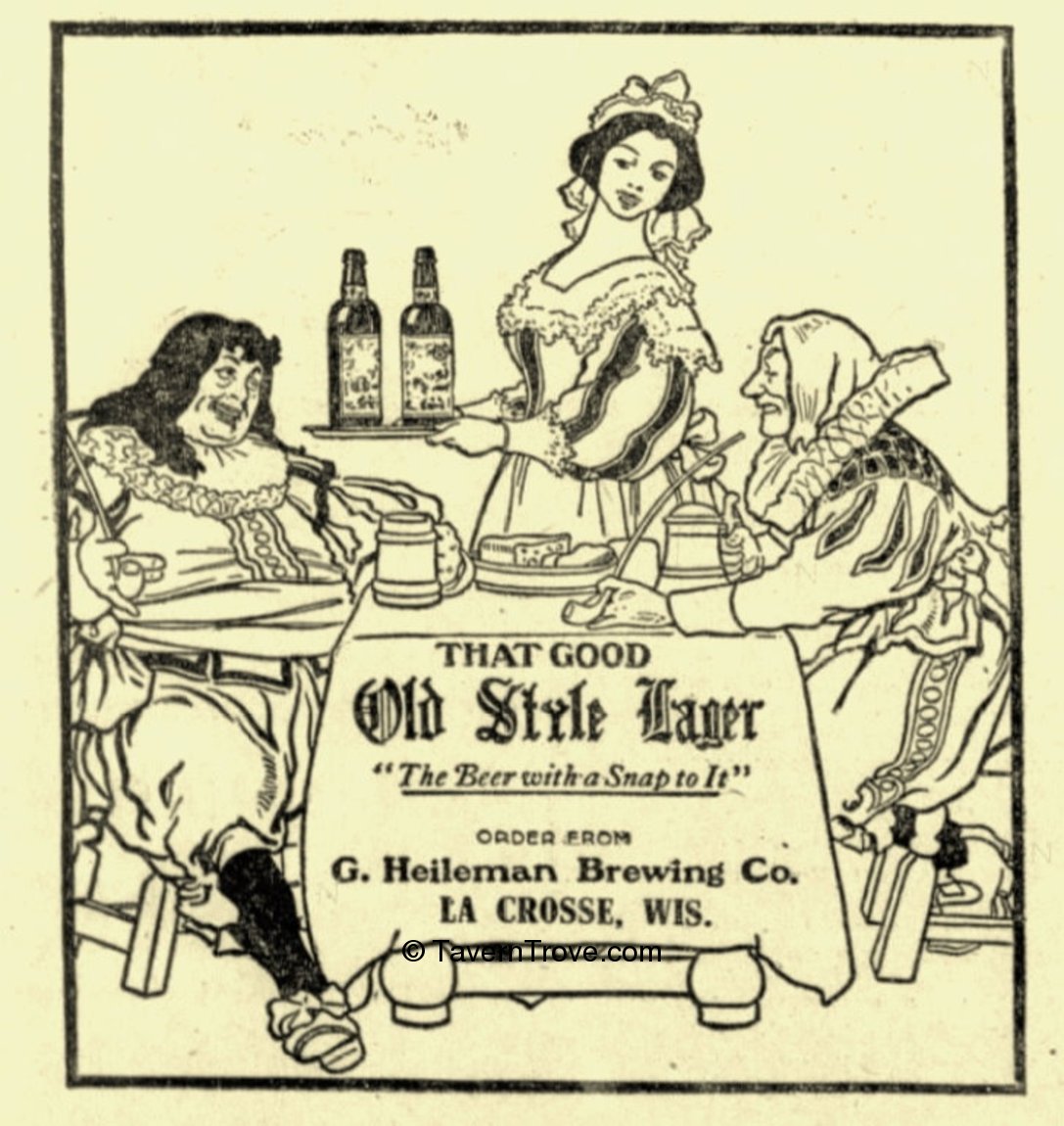 Item #41320 1909 Old Style Lager Beer Paper Ad