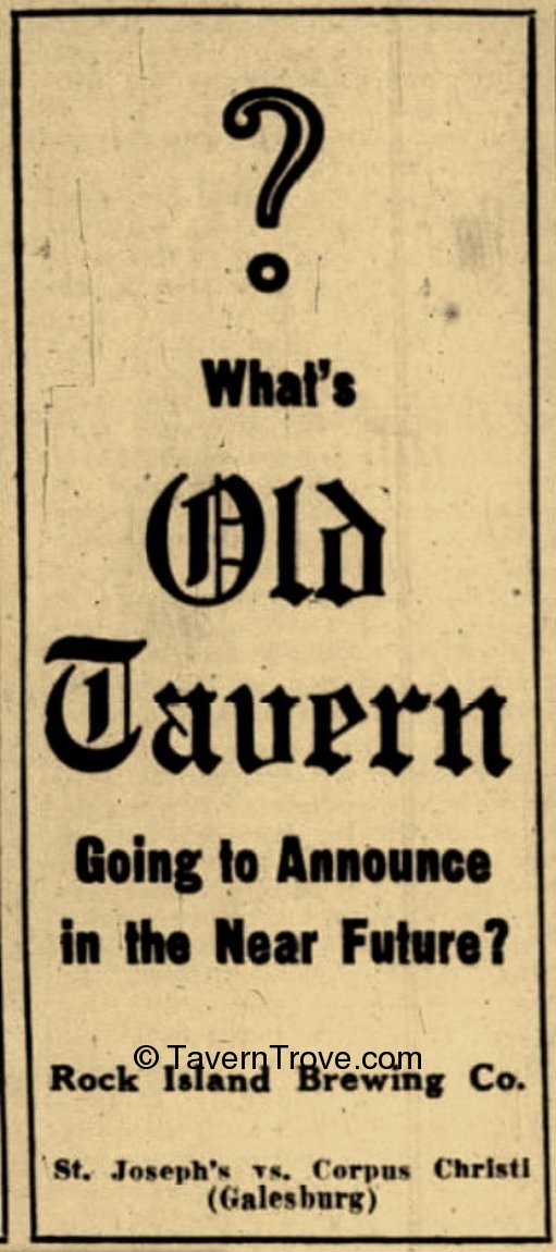 Item #30333 1938 Old Tavern Paper Ad