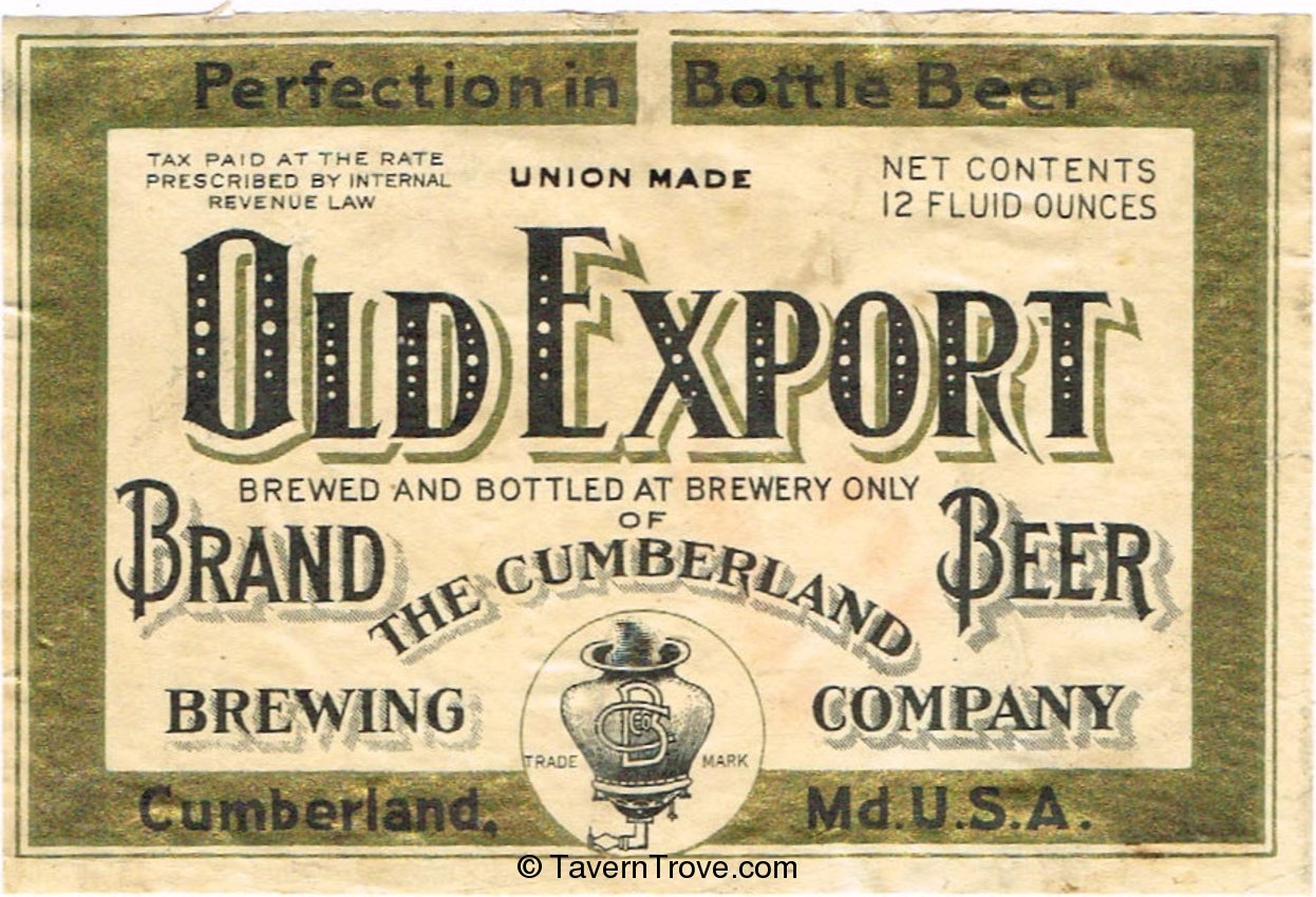 Item #51817 1935 Old Export Brand Beer Label ES80-15V