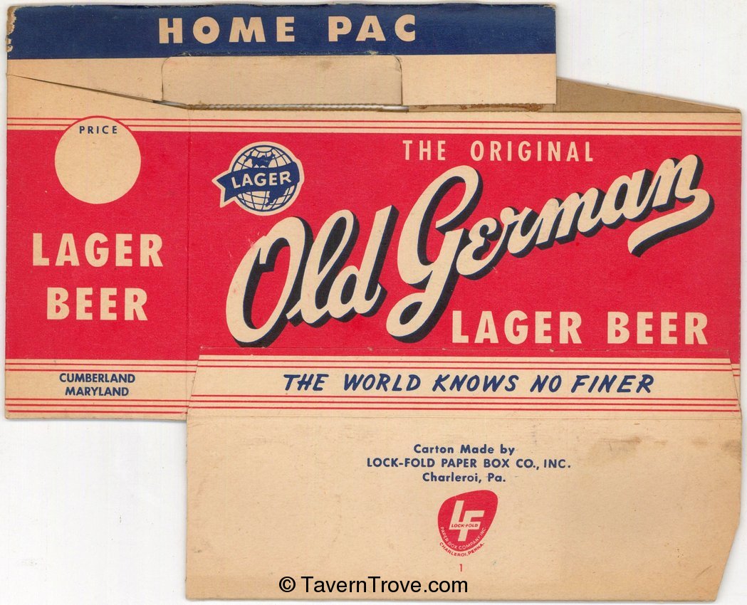 Item #14010 1955 Old German Lager Beer Six-pack Holder