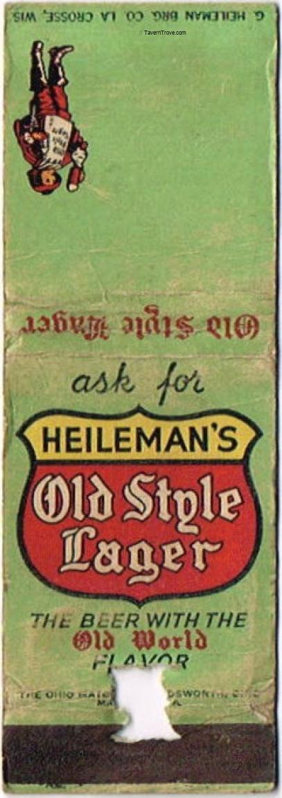 Item #106100 1938 Old Style Lager Beer Dupe Matchcover WI-HEIL-10-0
